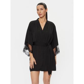 Bluebella Bademantel Marseille 41902 Schwarz Regular Fit