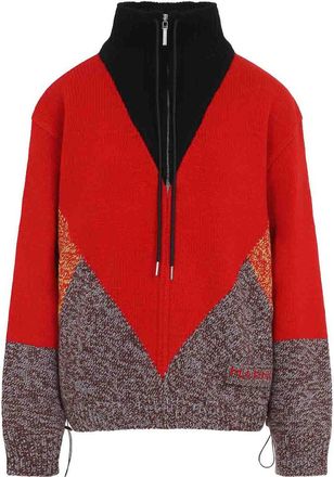 Marni Pull Col Rond - Rouge