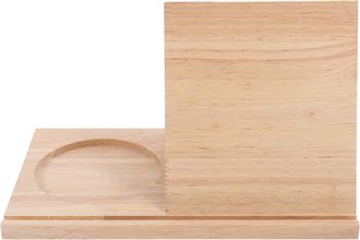 Cabilock OATIPHO Buchhalter mit Getr&auml;nkehalter und Untersetzer Dreieckiger Tragbarer Schreibtisch B&uuml;cherst&auml;nder f&uuml;r Home Office und Kleine R&auml;ume Multifunktiona