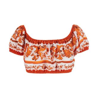 Dolce & Gabbana Damen, Blusen & Hemden, Orange, SGr&ouml;&szlig;e