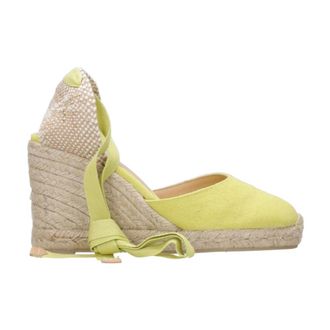 Castaner Gelbe Canvas-Sandalen mit geflochtenem Riemen - - Shoes - Damen - Gelb - 38 EU