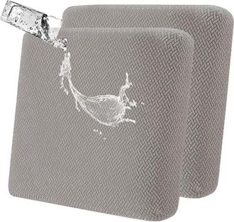 Shanna Housses de Coussin de Siège de Canapé Extensible Antidérapant: Housse de Canapé 2 Places Imperméable, Tissu Spandex, Coussin de Siège dExtérieur, Prot