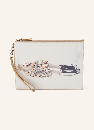 Marc Jacobs Pouch The Runway Illustration Wristlet beige
