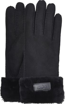 UGG Handschuhe - Black Shearling Gloves With Turn-Up Brim - Gr. L - in Bunt - für Damen