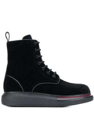 Alexander McQueen bottines Oversized - Noir