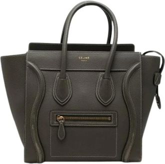 Celine Pre-owned Micro Luggage Tote - Femme - Pre-owned - Gris - Taille: ONE Size