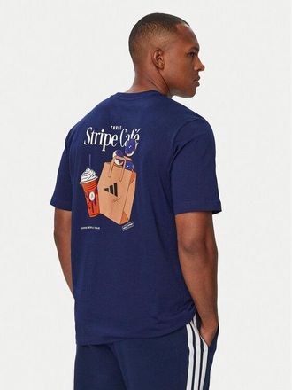 adidas T-Shirt Coffee Cafe Donut Bag KT9711 Blau Regular Fit