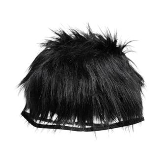 Dolce & Gabbana Luxuri&ouml;ser Faux Fur Bucket Hat mit Logo - - Accessories - Damen - Schwarzk - 57 CM