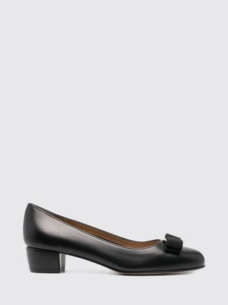 Ferragamo Escarpins Vara en cuir de veau avec naud et talon bas