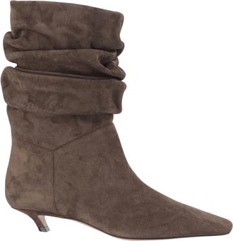 Amina Muaddi Damen, Schuhe, Braun, 39 EUGr&ouml;&szlig;e