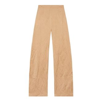 Cortana High-Waisted Peach Pants - - Trousers - Damen - Gelb - XL