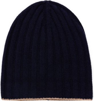 Brunello Cucinelli Brunello Cucinelli Cashmere-M&uuml;tze blau