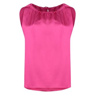 Yves Salomon Satinbluse mit Schleifenknotenverschluss - - Tops - Damen - Rosa - XS