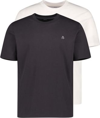 Marc O'Polo Herren T-Shirts schwarz Baumwolle