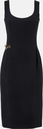Versace Midikleid Safety Pin aus Cady