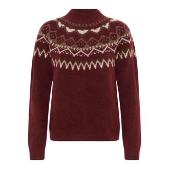 Cream CRCherrie Pullover - - Knitwear - Damen - Rot - 2XL