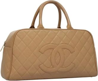 Chanel Pre-owned Cuir sacs-main - Femme - Pre-owned - Beige - Taille: ONE Size
