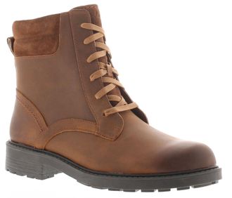 Clarks Damen Stiefeletten Discover Effortless Leder Rei&szlig;verschluss braun
