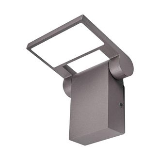 Lucande LED Wandleuchte au&szlig;en Marius (spritzwassergesch&uuml;tzt (Modern) in Alu aus Aluminium (1 flammig,) - Au&szlig;enwandleuchten Wandlampe Led Au&szlig;enlampe Outdoor f&uuml;