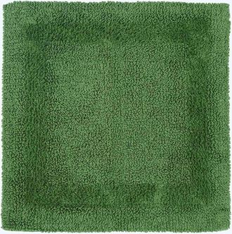 Homescapes Premium Duschvorleger grün, Duschteppich 50x50 cm mit Wende-Design, Kleiner Badteppich Baumwolle