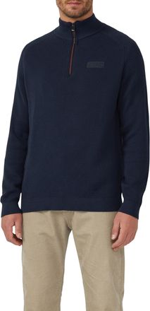 s.Oliver Pullover aus Strukturstrick mit Troyer-Kragen