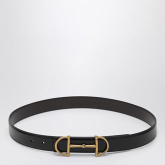 Gucci Wendeg&uuml;rtel aus Leder mit Horsebit