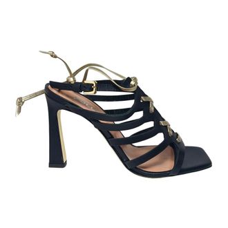 Pollini Sandale aus Leder - - Shoes - Damen - Schwarzk - 37 EU