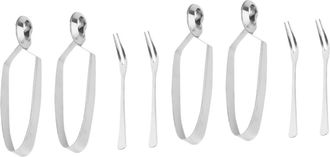 Hemoton 8stücke Edelstahl Schneckenbesteck Set Teiliges Snail Clip Und Set Mit Ergonomischem Griff Zum Servieren Von Schnecken Und Meeresfrüchten Praktische S