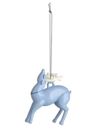 Alessi AAA08 1 Blue Christmas Weihnachtsschmuck - Porzellan handdekoriert, blau