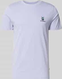 Lindbergh T-Shirt mit Stitching und Rundhalsausschnitt