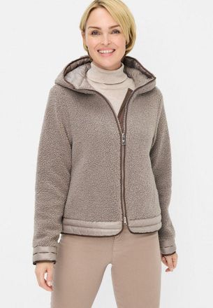 Fuchs Schmitt Pl&uuml;schjacke mit Kapuze