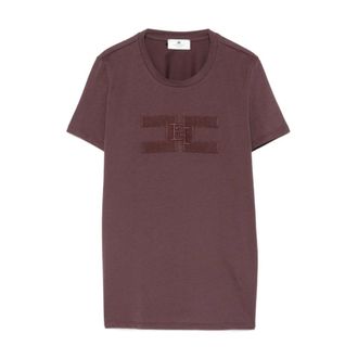 Elisabetta Franchi Damen, Oberteile, Braun, 2XLGr&ouml;&szlig;e