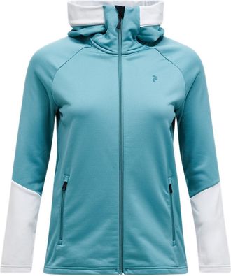 Peak Performance Damen Rider Essentials Hoodie Jacke, deluded vision-antarctica, XL