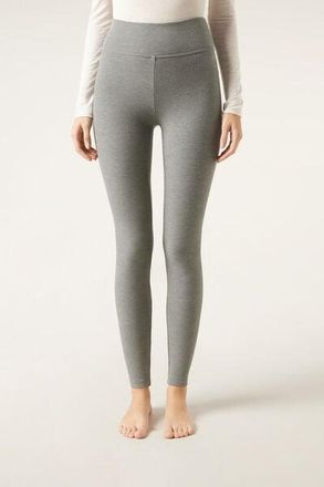 Calzedonia Leggings Mit Kaschmir Grau