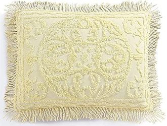 Beatrice Home Fashions Medallion Chenille-Tagesdecke, Standard-Kissenbezug, Gelb