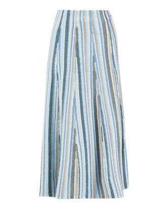 Barbour Langer Strick-Rock Josie mit Streifenakzenten in