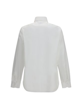 Finamore Mens 170 A 2 Tailored Shirt White Popeline Cotton