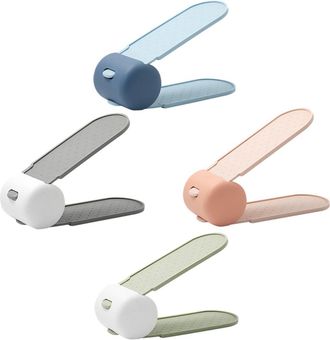 DOITOOL Veemoon 4 St&uuml;ck Teiliges Schuhregal Verstellbarem Doppelstock Rutschfestes Schuhaufbewahrungssystem f&uuml;r Zuhause Hotels und Schuhgesch&auml;fte Platzsparend