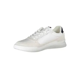Tommy Hilfiger Leather and Recycled Polyester Sneaker - White