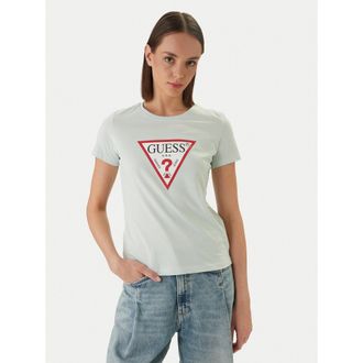 Guess T-Shirt W1YI1B I3Z14 Gr&uuml;n Regular Fit