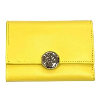 Loewe Portefeuille Tri-fold Pre-owned - Femme - Pre-owned - Jaune - Taille: ONE Size