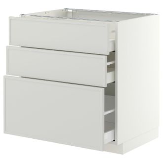IKEA METOD / MAXIMERA Unterschrank mit 3 Schubladen