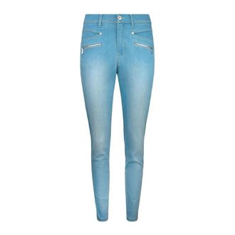 2-Biz Leichte Denim-Hose mit Rei&szlig;verschlusstaschen - - Jeans - Damen - Blau - 3XL