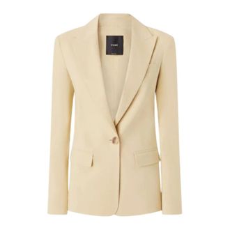 Pinko Pinko, Femme, Vestes, Jaune, Taille: 38 FR Ogni Volta Giacca
