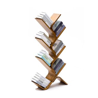 Generic Baumf&ouml;rmiges B&uuml;cherregal mit 3-8 Ebenen, kreativ gebogenes vertikales B&uuml;cherregal, B&uuml;cherregal, geeignet for die Aufbewahrung von B&uuml;chern, Filmen und 