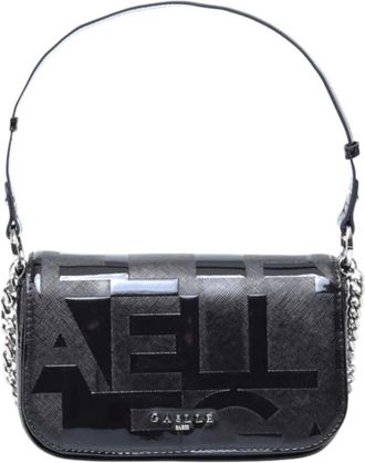 Ga&euml;lle Paris Femme, Sacs, Noir, Taille: ONE Size Sac Bandouli&egrave;re avec Logo Gaufr&eacute;