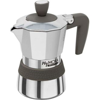 Pedrini Pedrini MyMoka induction Italian coffee maker Brown, Stainless steel