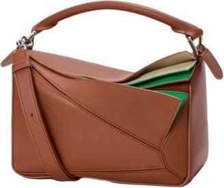 Loewe Petit sac Puzzle &agrave; superpositions en cuir de veau classique