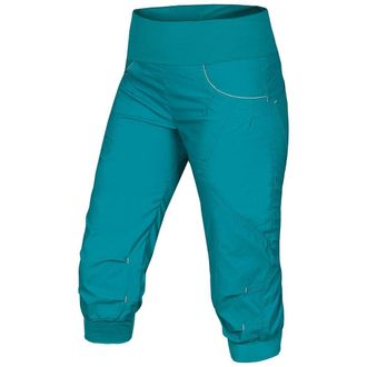 Oc&uacute;n W Noya Shorts Blau - Leichte komfortable Damen 3/4 Kletterhose, Gr&ouml;&szlig;e L - Farbe Blue Deep Peacock