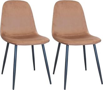 Gardenia Becky Stühle, Stahl, Rost, 2, Einheit